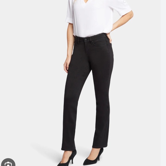 NYDJ | Jeans | Nydj Marilyn Straight Black Jeans Lift Tuck Technology ...